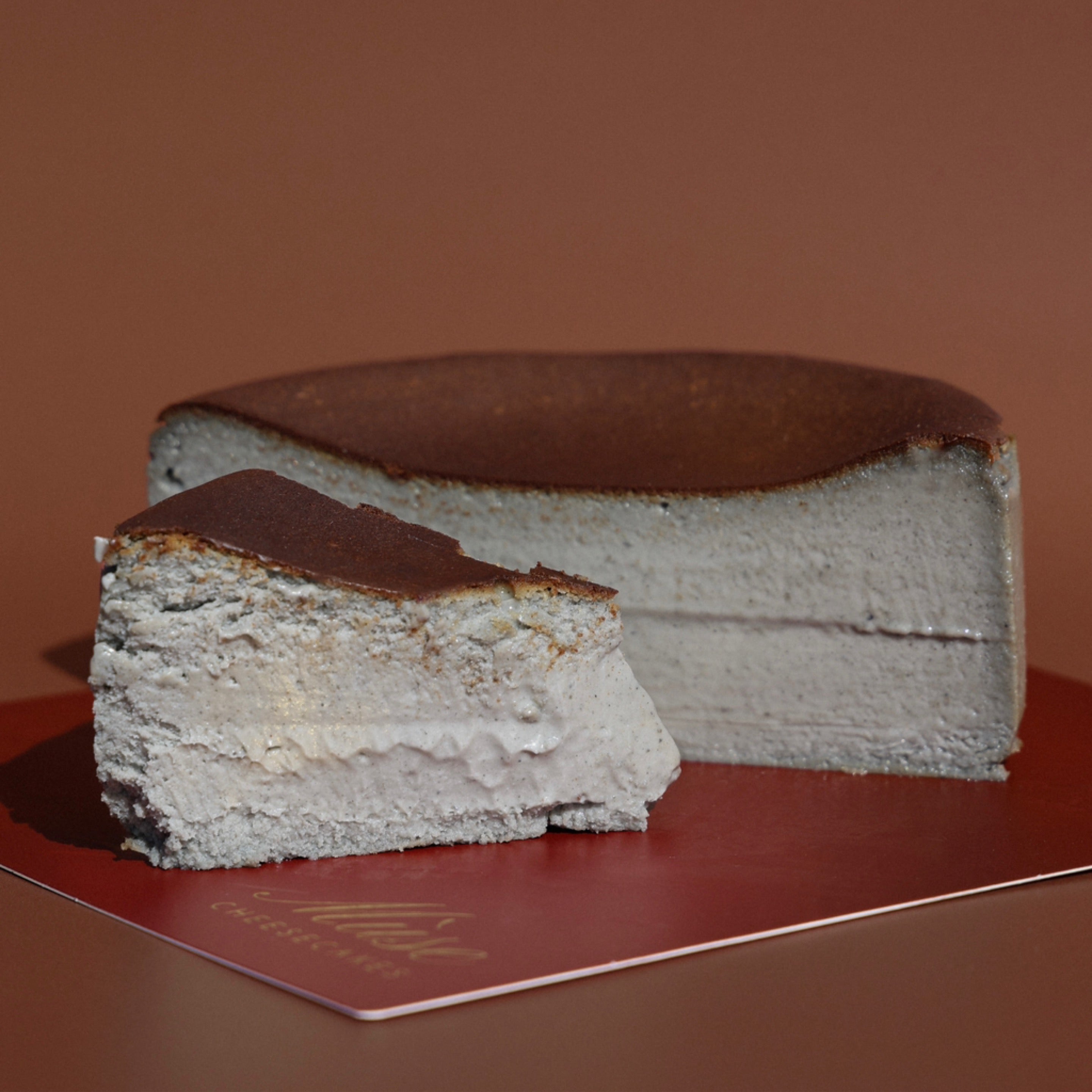 Black Sesame Burnt Basque Cheesecake | Muse Cheesecakes&Bakery