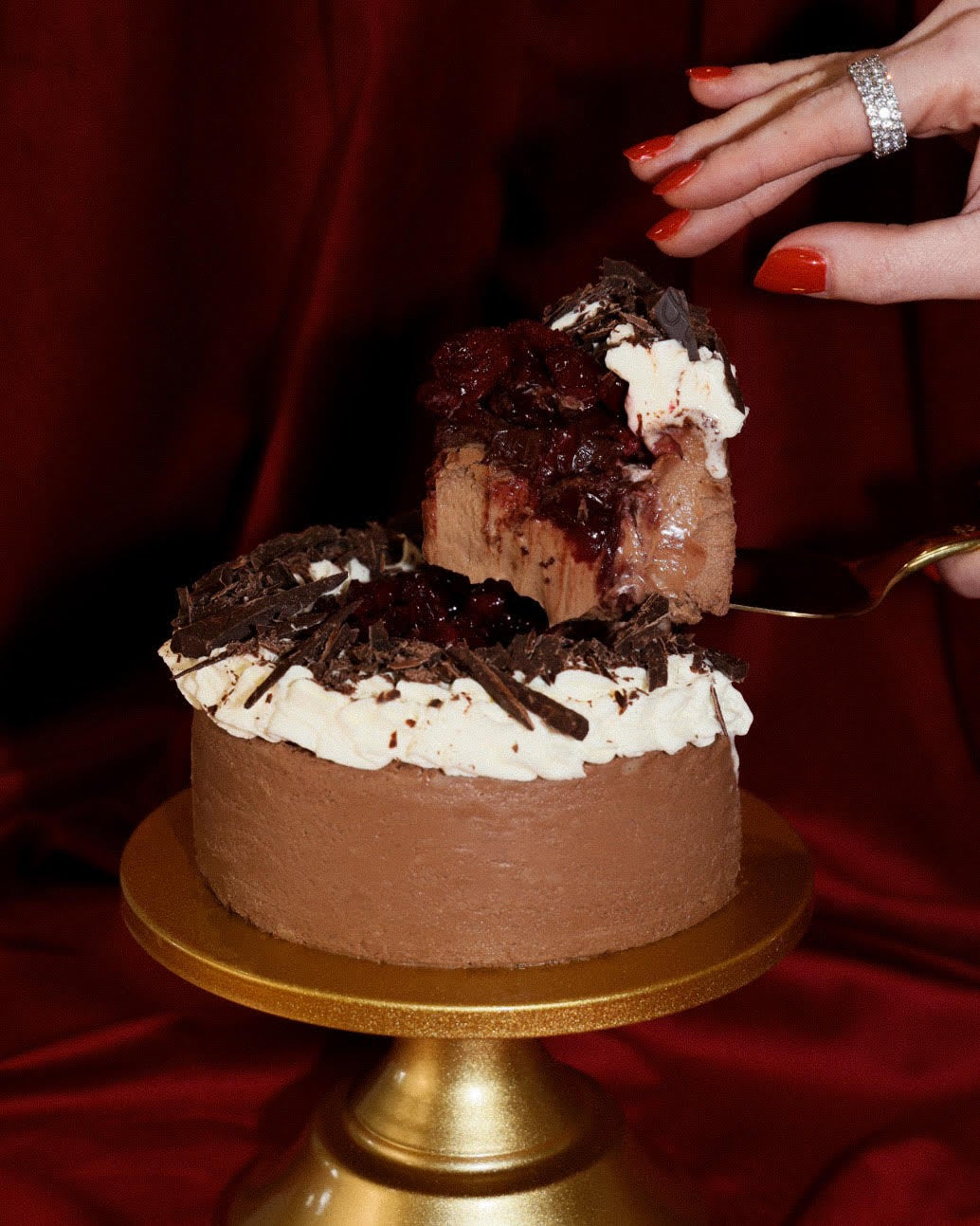 Black Forest Burnt Basque Cheesecake | Muse Cheesecakes&Bakery